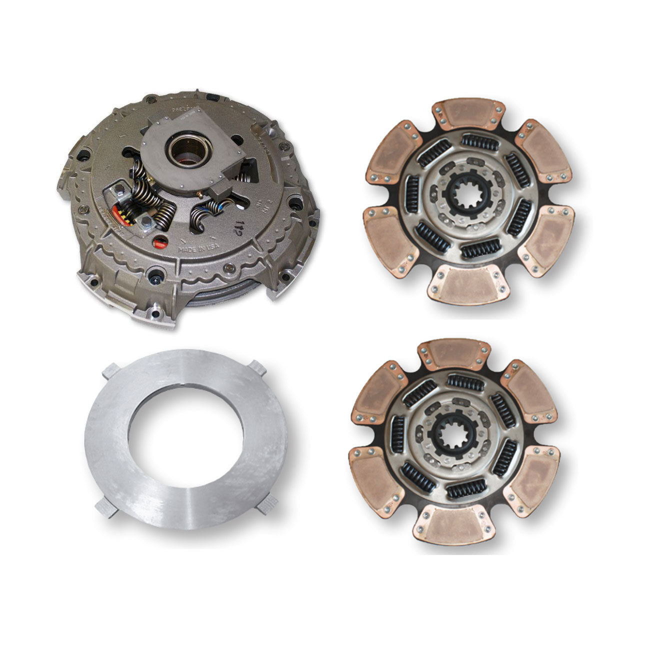 Road Choice® Self-Adjusting Clutch - 15.5” x 2”, 7 Spring, 2050 Ft-Lbs ...
