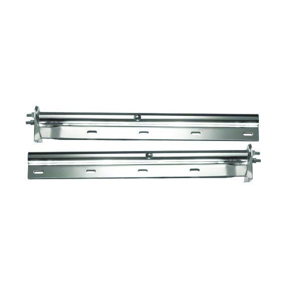 Fortpro 28" Straight Chrome Steel Mud Flap Hanger | F247585 - MaxiTrucks