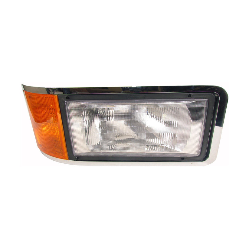 Headlights Assembly Set w/Corner Lamp for Mack Ch Set Back Axle Models ...